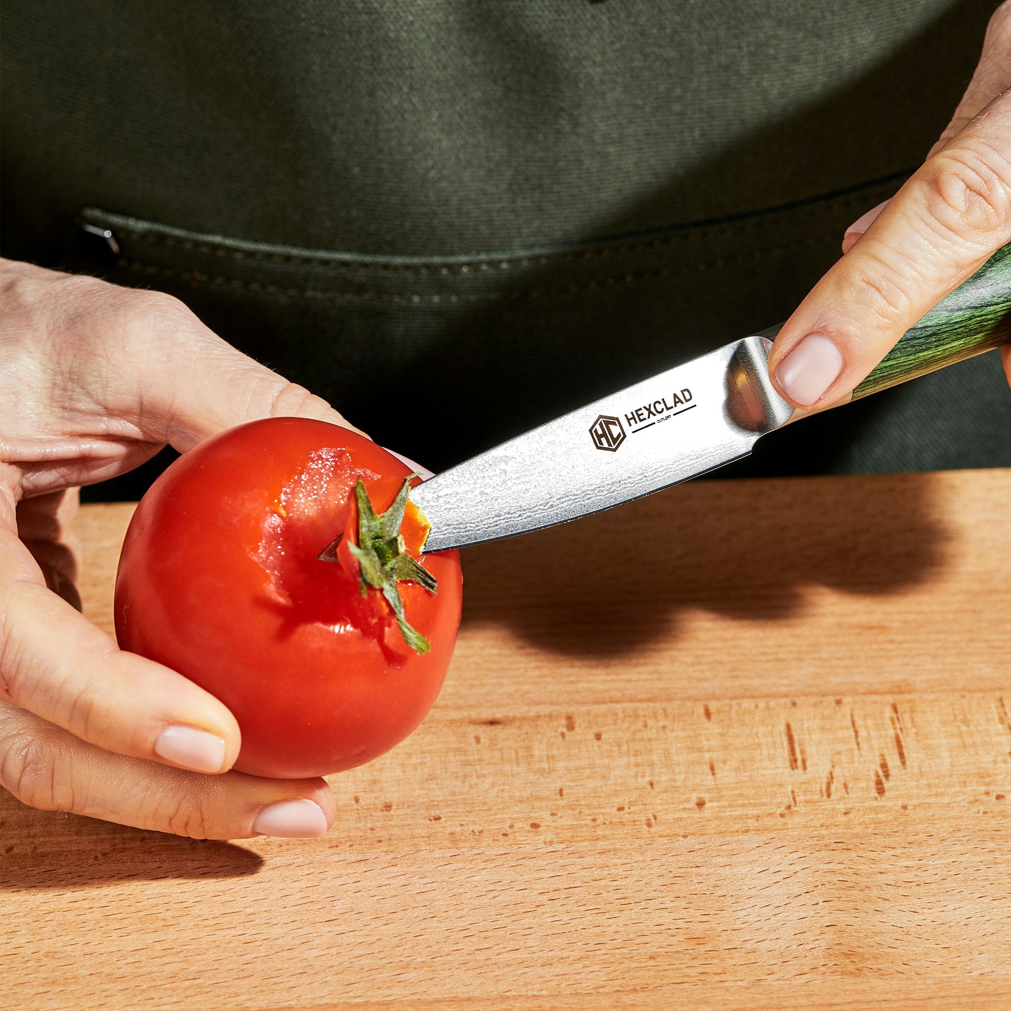 Damascus Steel 9 cm Paring Knife – HexClad Cookware AU