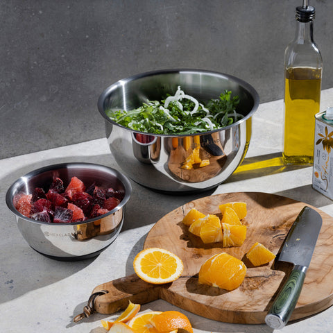 Hexclad Vacuum Seal Stainless Steel Mixing and Storage Bowls – HexClad ...