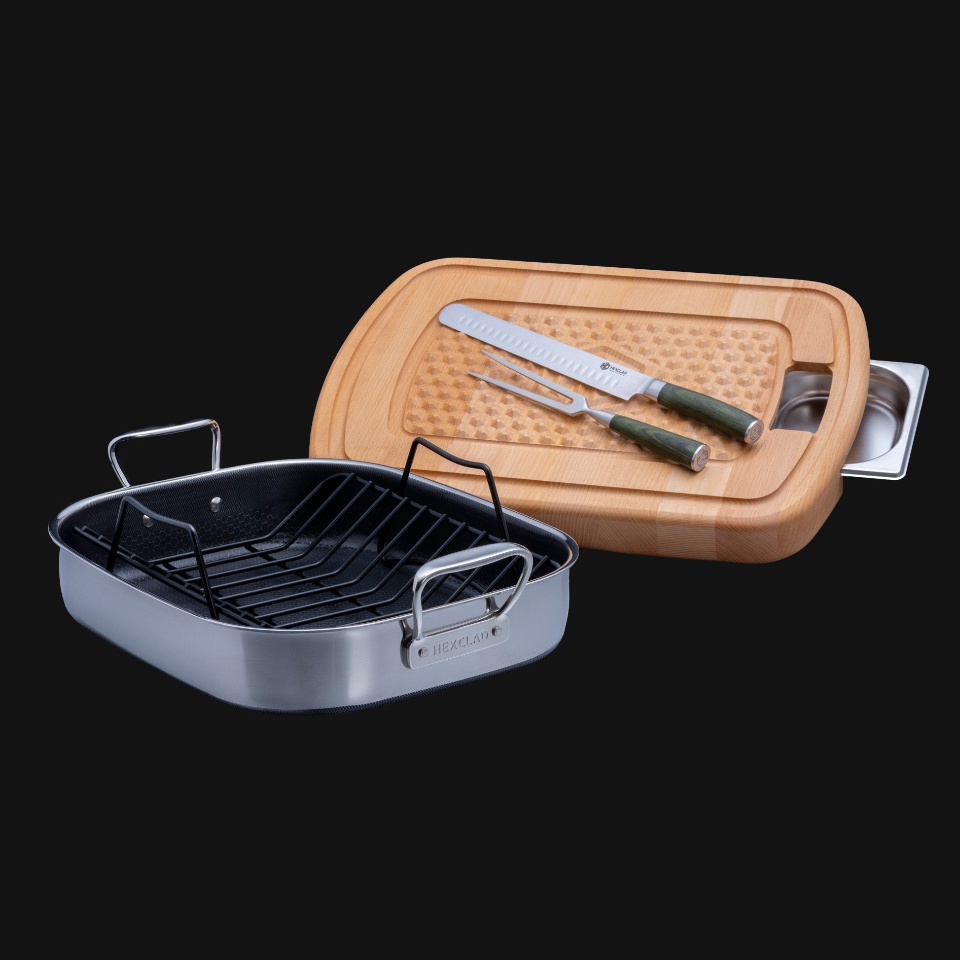 HexClad Hybrid Carving and Roasting Set – HexClad Cookware AU